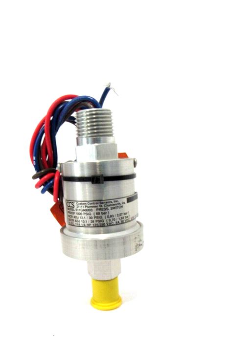 NEW CUSTOM CONTROL SENSORS 611GA8003 PRESSURE SWITCH SB Industrial