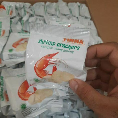 Jual Termurah Kerupuk Finna Krupuk Udang Matang Goreng Expired Date April Halal Gram