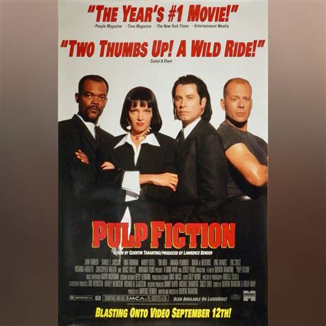 Pulp Fiction 1994 Original Movie Poster Vintage Film Poster At