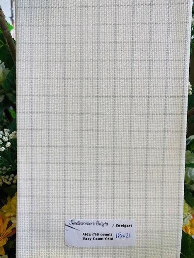 Easy Count Grid Aida 16 Count White Etsy