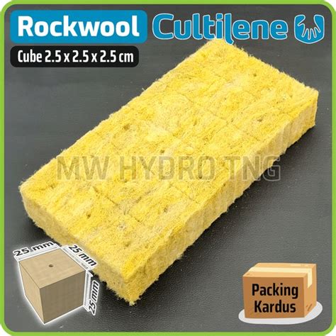Jual Rockwool Cultilene Potongan Kotak Siap Pakai Media Tanam Hidroponik Di Lapak MW Hydro