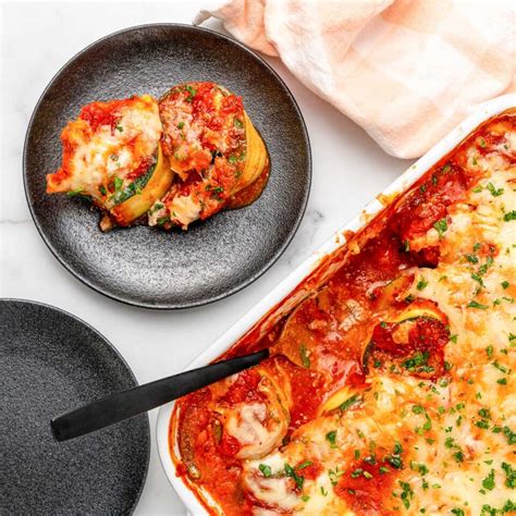 Zucchini Lasagna Roll Ups Step Away From The Carbs