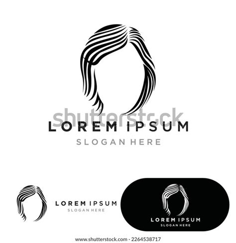 Woman Face Hair Style Silhouette Character Stock Vector Royalty Free