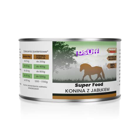 psUff Super Food Konina z jabłkiem 410g bimek pl