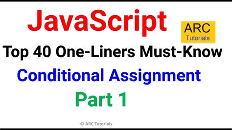 Top 40 Javascript One Liners Conditional Assignment Javascript