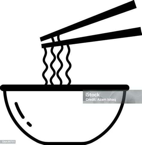 던진 국수 개념 젓가락 벡터 아이콘 디자인그릇 중국 전통 문화 상징 호랑이 2022 년 기호 중국 여행 가이드 스톡 일러스트 건강한 식생활에 대한 스톡 벡터 아트 및 기타