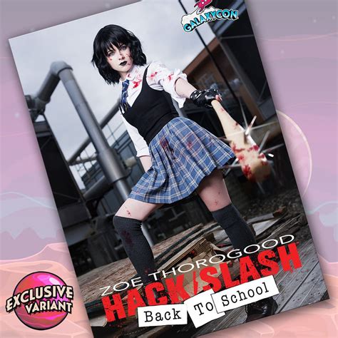Hackslash Back To School Trade Paperback Galaxycon Exclusive Comic Bo
