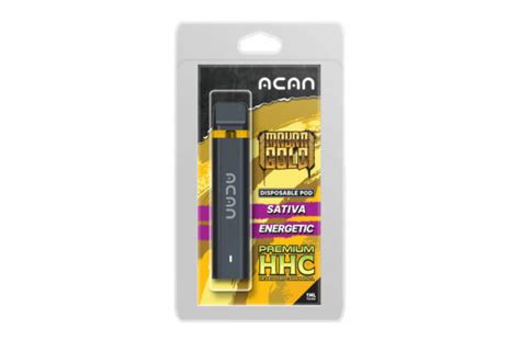 Buy Acan Gold Mayan Gold Sativa 1ml Hhc Vape Legal Highs