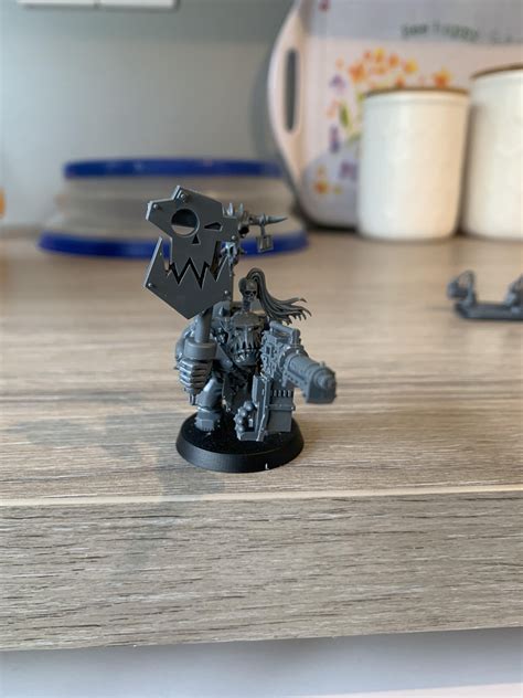 Kitbashed A Nob With Waaagh Banner With Left Over Bits Rorks