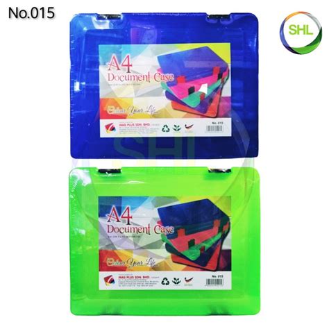 Kotak Documen A4 Document Case 015 Plastic Folder Book Box Clips Bekas Buku Berklip Shopee