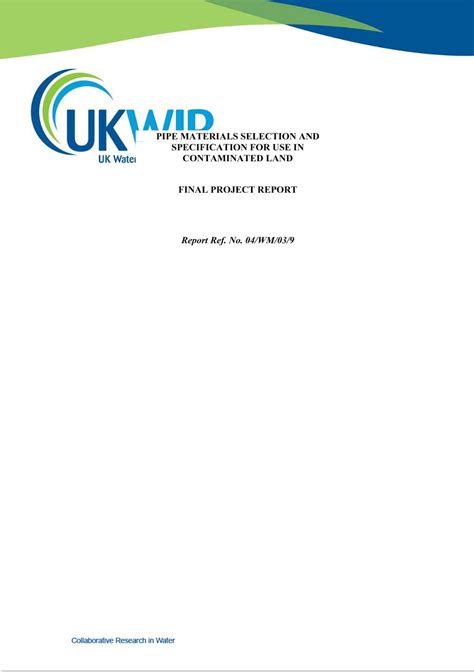 Pipe Materials Selection And Specification For Use In Contaminated Land