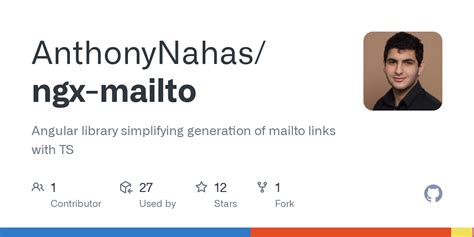 GitHub AnthonyNahas Ngx Mailto Angular Library Simplifying
