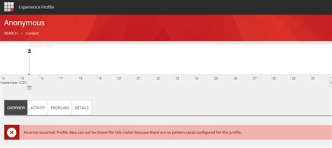 Pattern Card Error In Sitecore Experience Profile Let S Share