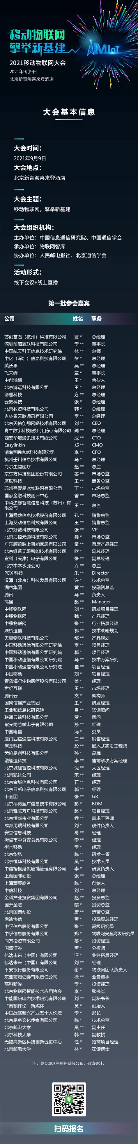 2021移动物联网大会重磅来袭！你想要的物联网人脉资源这里都有发展