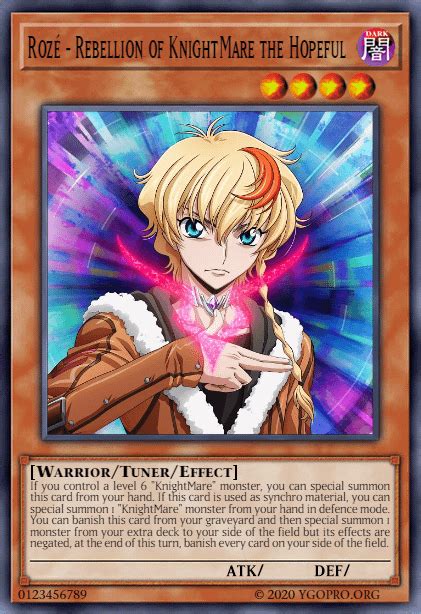 New Archetype Based On The Mechs From Code Geass Monsters Only Rcustomyugioh