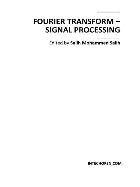 Pattern Recognition Pdf Discrete Fourier Transform Fast Fourier Transform