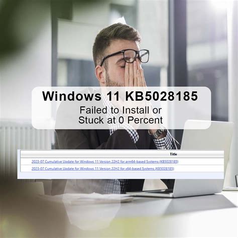 troubleshooting windows 11 kb5028185 installation issues vanijohnson