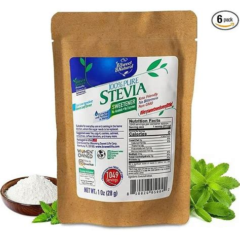 100 Pure Stevia Leaf Extract Powder Zero Calorie Keto Friendly No