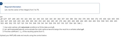 Solved Required Information Let X Be The Vector Of The Chegg Com