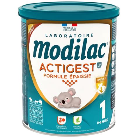 Modilac Actigest Formule Epaissie Lait 1er Age 800G