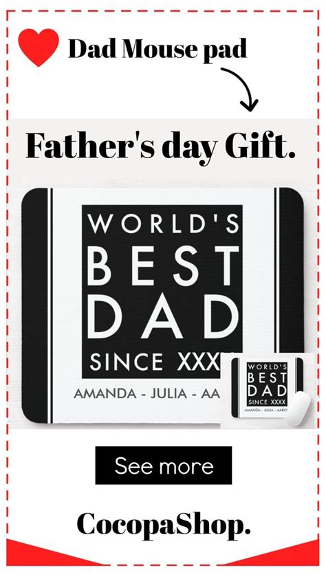 Dad Mouse Pad Fathers Day Mouse Pad Worlds Best Dad Mouse Pads