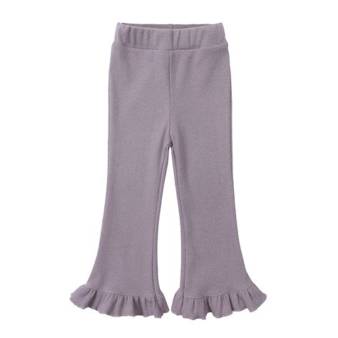 Lihncine Girls Pantstollder Girl High Elastic Waist Flare Leg Pants