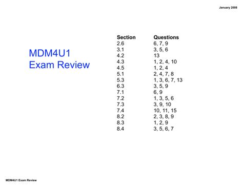 MDM 4U1 Exam Review01