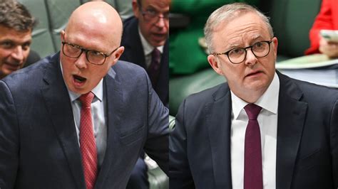 Anthony Albanese Peter Dutton Trade Personal Attacks Ahead Of Election