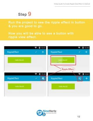 Step Guide To Create Ripple View Effect In Android PDF