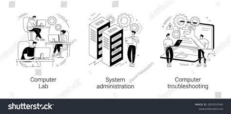 computer lab drawing
