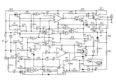 Schematic Diagram And Electronic Board Stock Photo Image Of Component Project