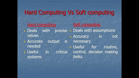 Hard Computing Vs Soft Computing Youtube