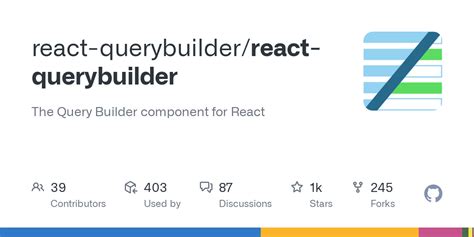 Discussions · React Querybuilderreact Querybuilder · Github