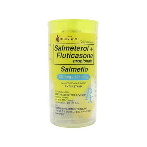 Salmeflo Salmeterol Xinafoate Fluticasone Propionate 25mcg 250mcg