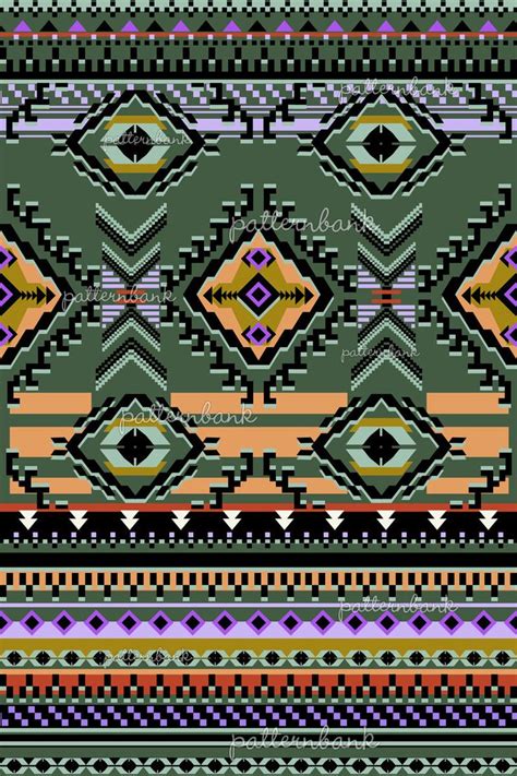 Geometric Aztec Nordic Border Jld By Jackie Lee Designs Seamless Repeat