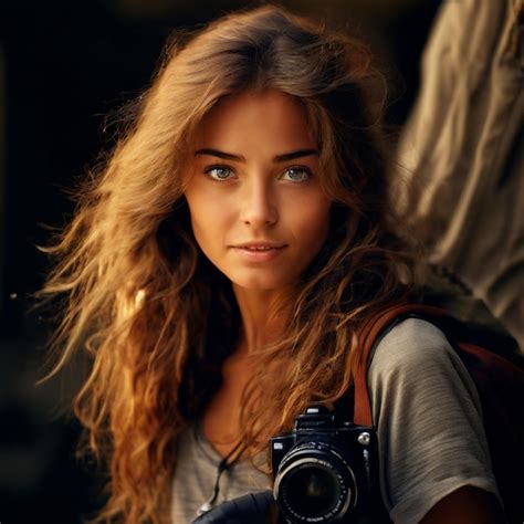 Photographer Holding His Camera With Blur Background Photography