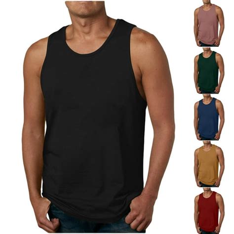Badhub Mens Workout Tank Tops Sleeveless Gym T Shirts Bodybuilding