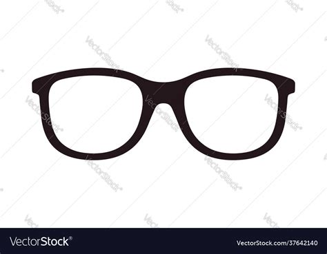 Glasses Icon Eyeglasses For Nerd Spectacles Vector Image
