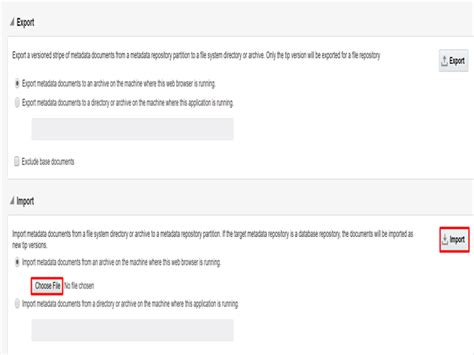 Import Mds Metadata From 11g To 12c Em S Square