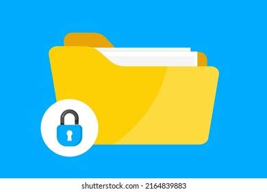 Folder Documents Lock Secure Confidential File Stock Vector Royalty Free 2164839883 Shutterstock
