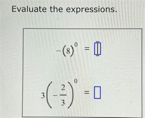 Solved Evaluate The Expression 3 23 0
