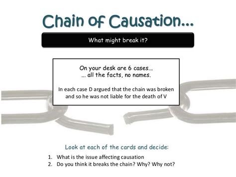 Define Chain Of Causation At Gregory Butcher Blog