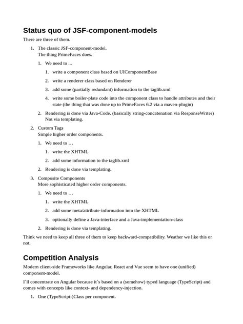 Jsf Components Quo Vadis 2020 Pdf