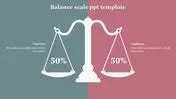 Free Balance Scale PowerPoint Template And Google Slides