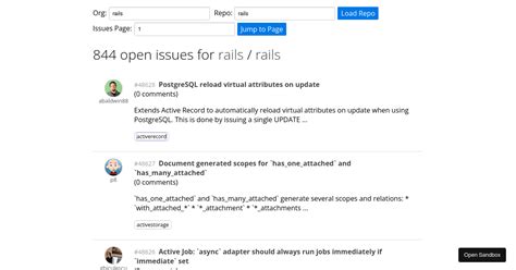 Rsk Github Issues Example Codesandbox