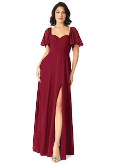 Azazie Chloe Burgundy Bridesmaid Dresses Azazie