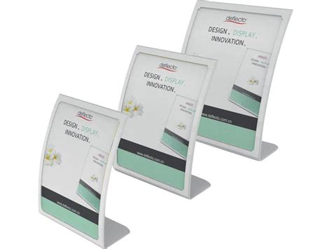 Folderhouderinfo Display Portrait Gebogen A4 Plexi Stuk