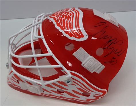 Lot Detail Chris Osgood Autographed Red Wings Mini Mask