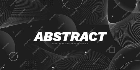 그라데이션 추상 와이어 프레임 배경 무료 벡터