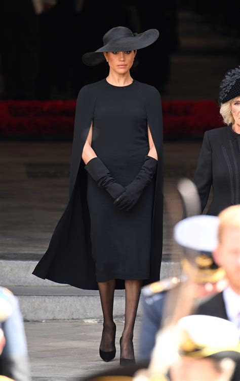 Meghan Markle Paid Subtle Tribute To Queen Elizabeth With Her Funeral Dress